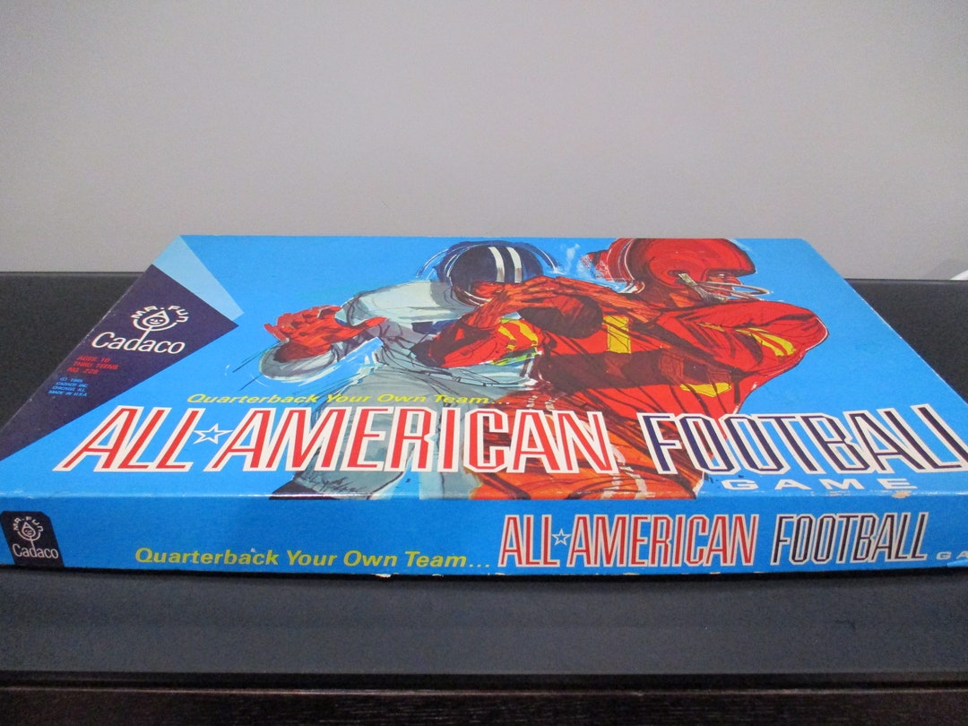Vintage 1965 Cadaco All American Football Game 100 Percent Complete ...