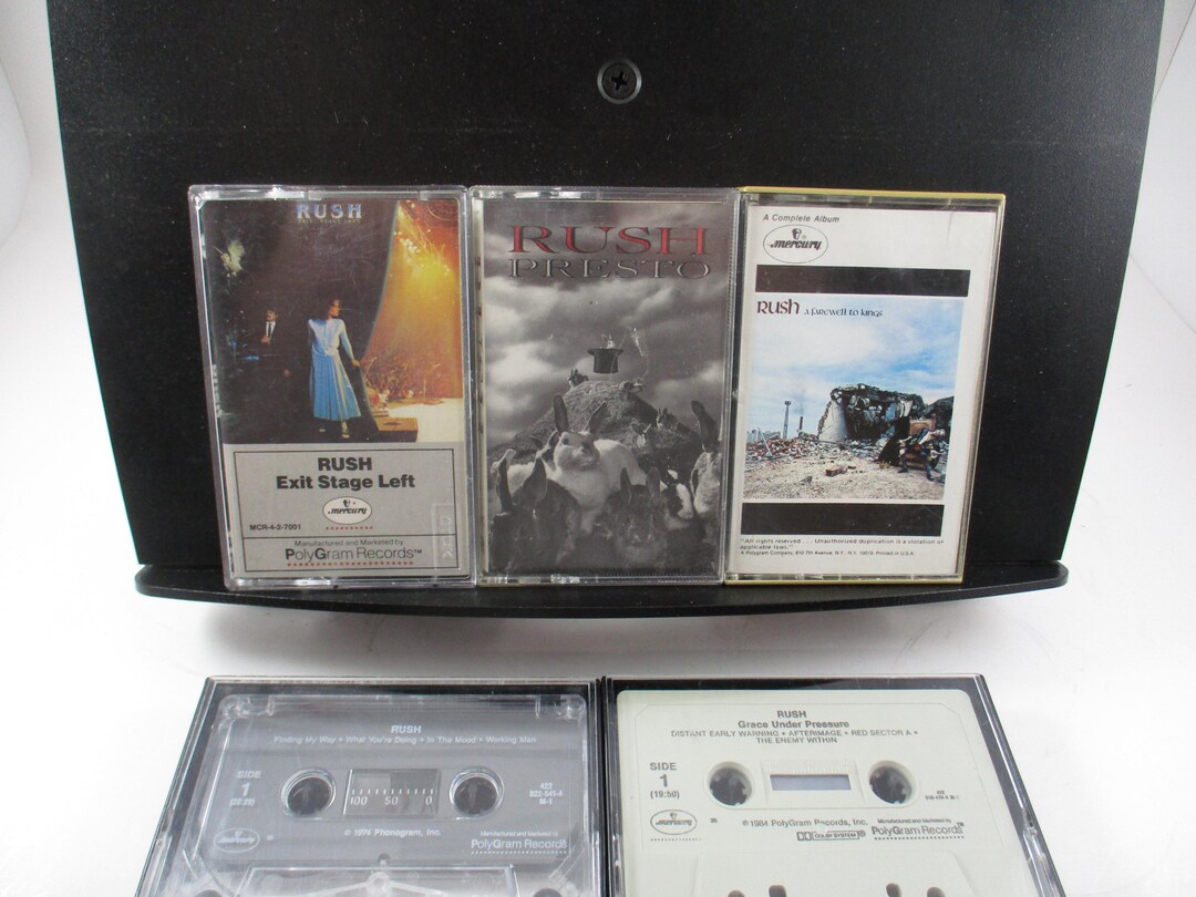Vintage 1980's Rush Cassette Tapes Excellent Condition Moving Pictures ...