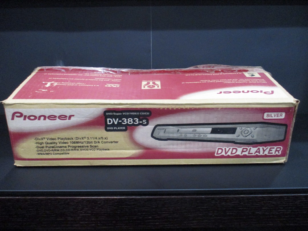 Vintage 2003 Pioneer DV-383 DVD/CD Player in Original Box Silver Slimline Design Works Great ...