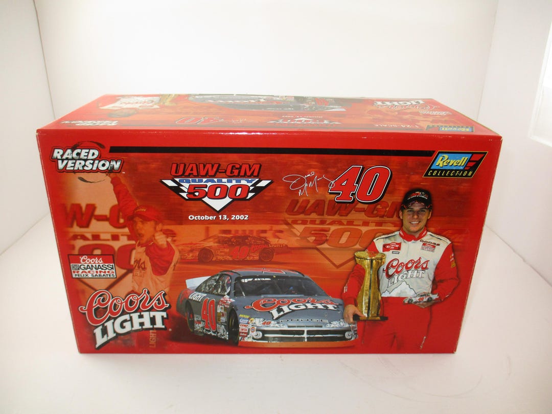 Vintage 2002 Revell 1/24 Scale Nascar Diecast Car Coors Light No 40 ...