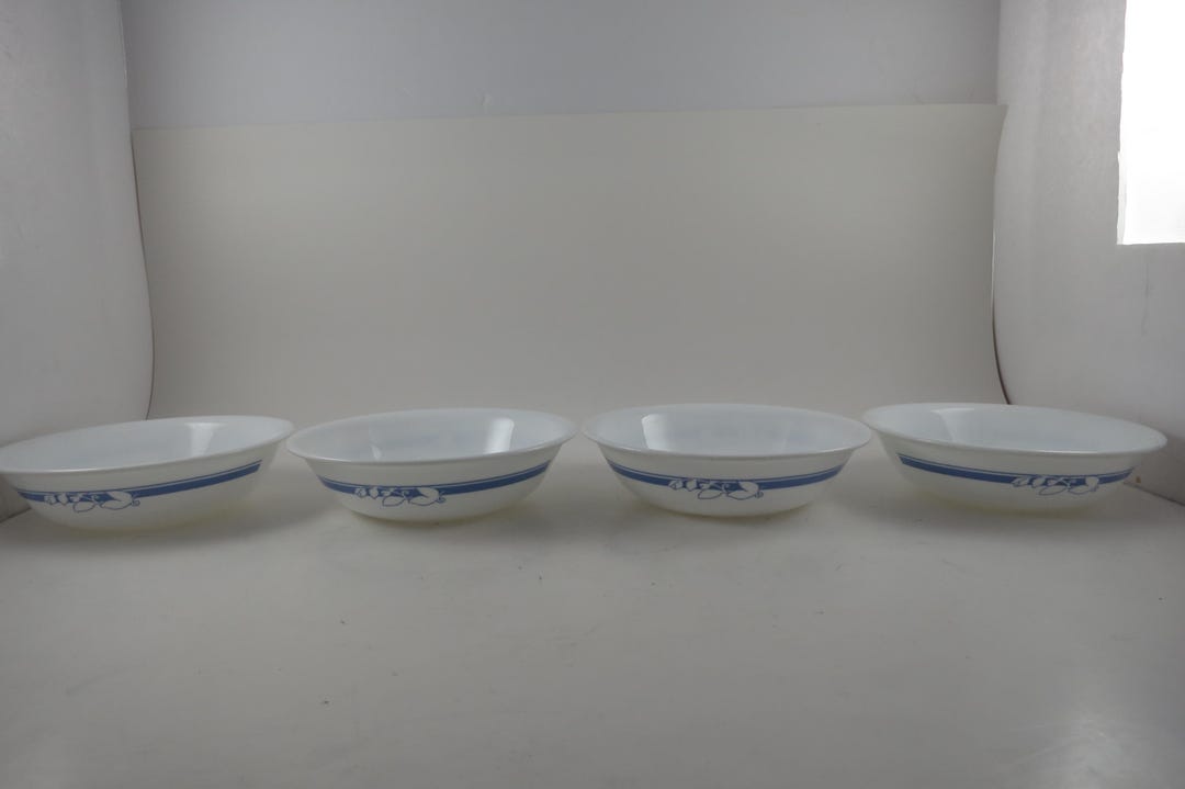 Vintage Corelle Fruit Bowls - Blue Jasmine Pattern, Set of 4 - Etsy