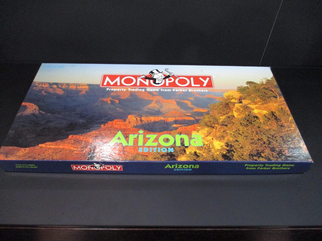 Vintage 1998 Parker Brothers Board Game Monopoly Arizona Edition 100% ...