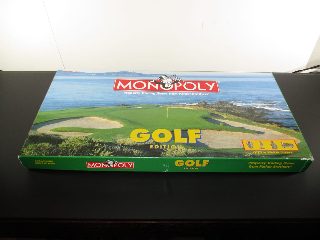 Vintage 1998 Board Game Monopoly Golf Edition 100% Complete Excellent ...