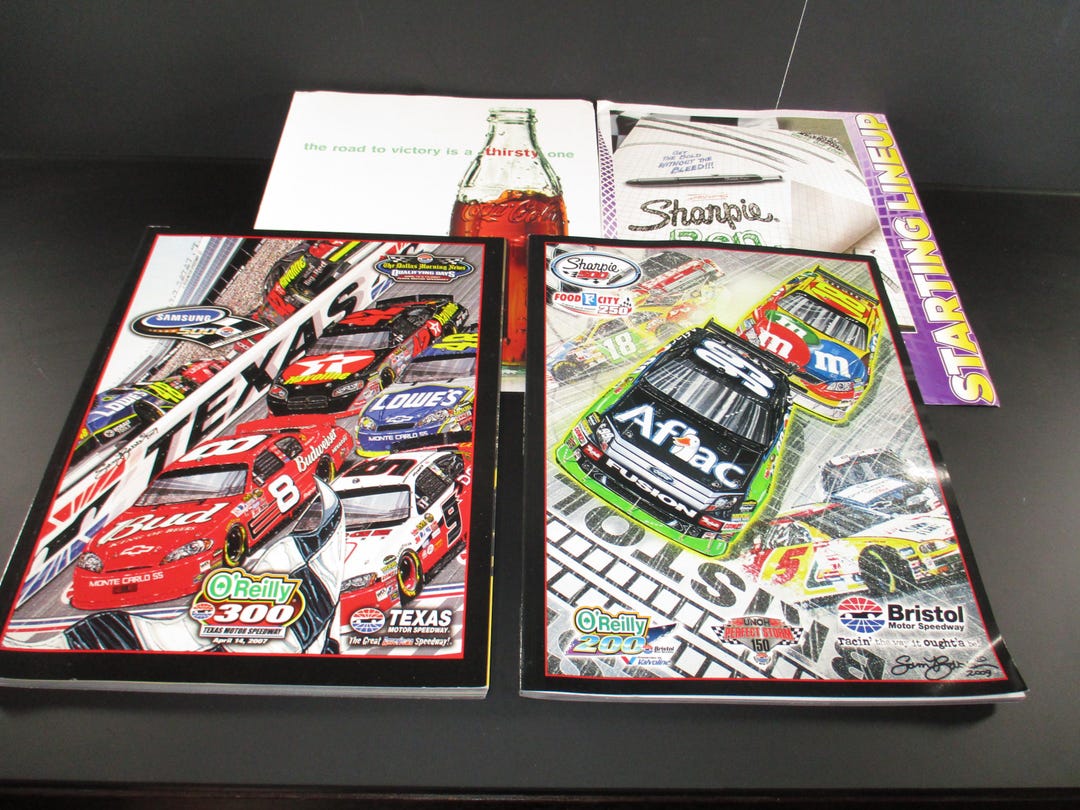 Collection of 11 NASCAR Race Programs Lowes Daytona Bristol Atlanta ...