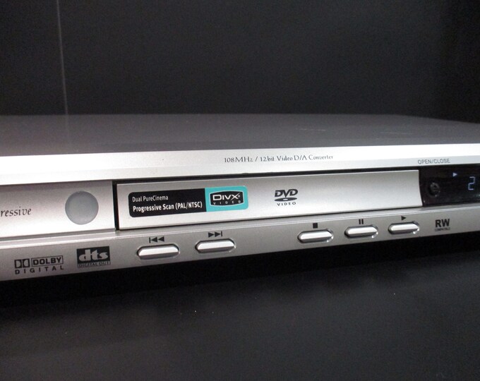 Vintage 2003 Pioneer DV-383 DVD/CD Player in Original Box Silver Slimline Design Works Great ...