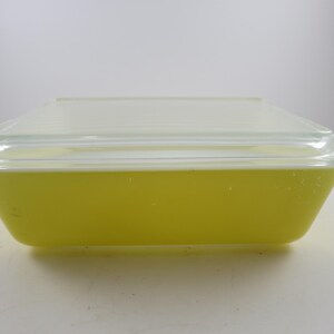 Vintage Pyrex 503 Yellow 1 1/2 Quart No 8 Yellow With Original Glass ...