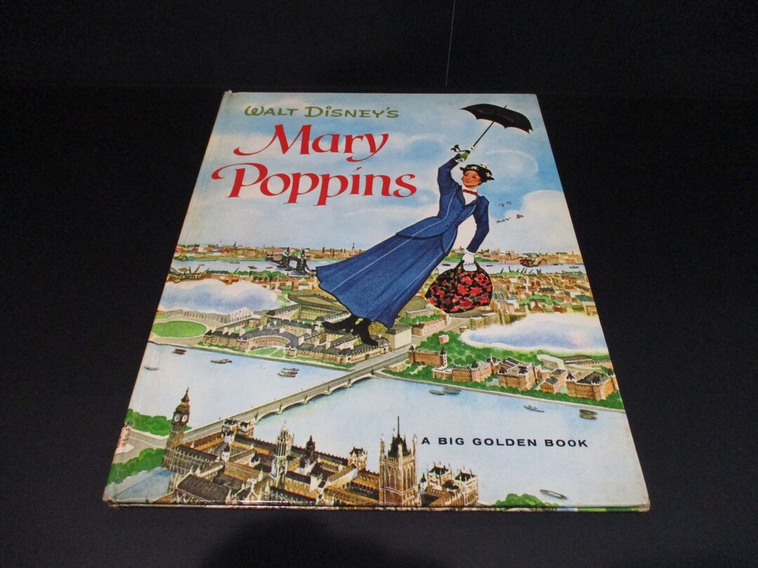 Vintage 1964 Big Golden Book Mary Poppins Complete Illustrated No ...