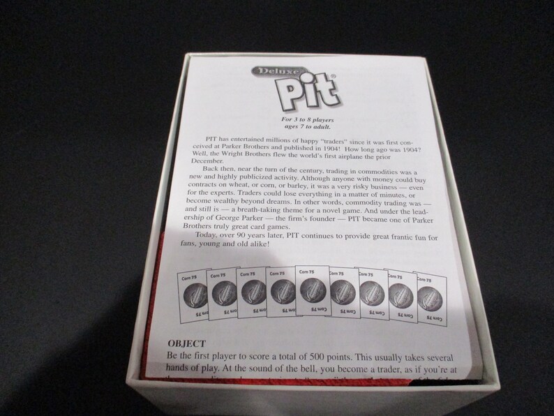 Vintage Parker Brothers Pit Game: Deluxe Edition, 1998, Complete - Etsy