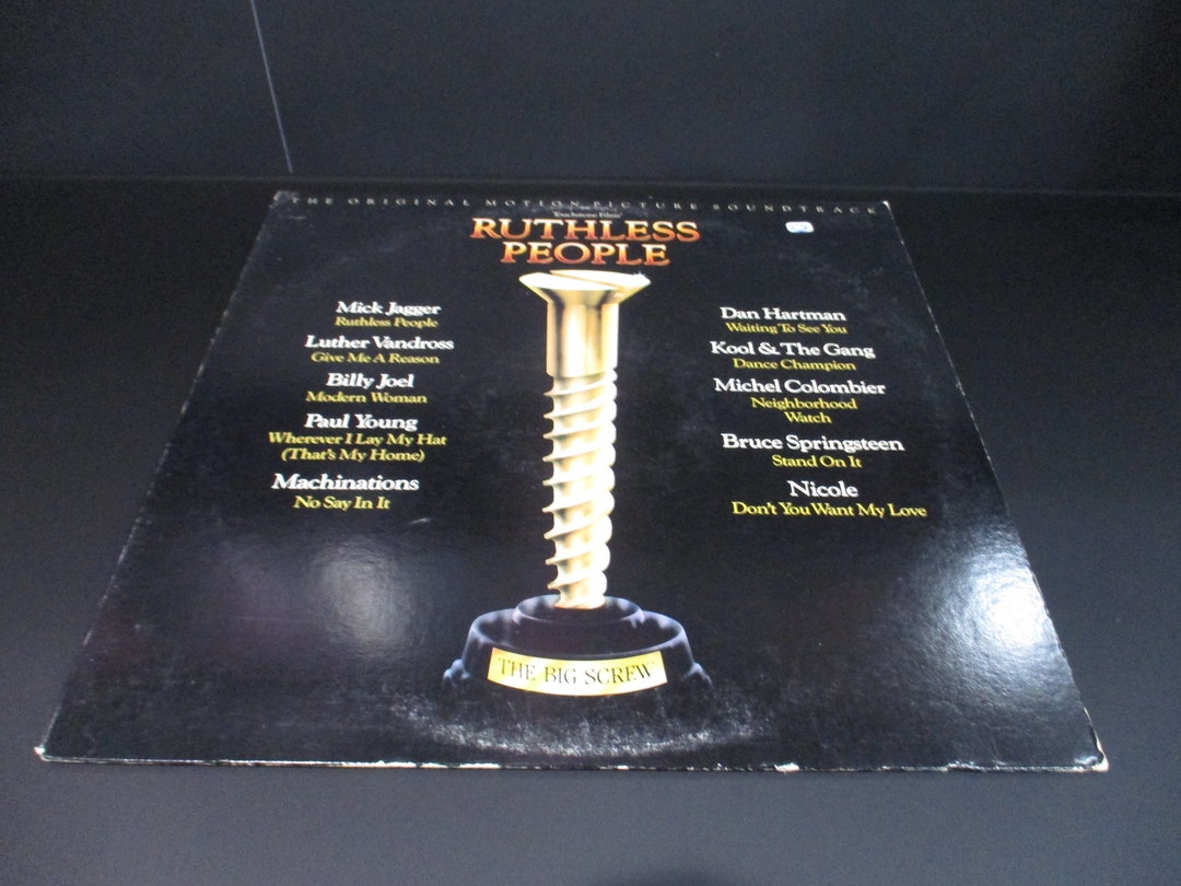 Vintage 1986 Vinyl LP Record Ruthless People Original Motion Picture ...