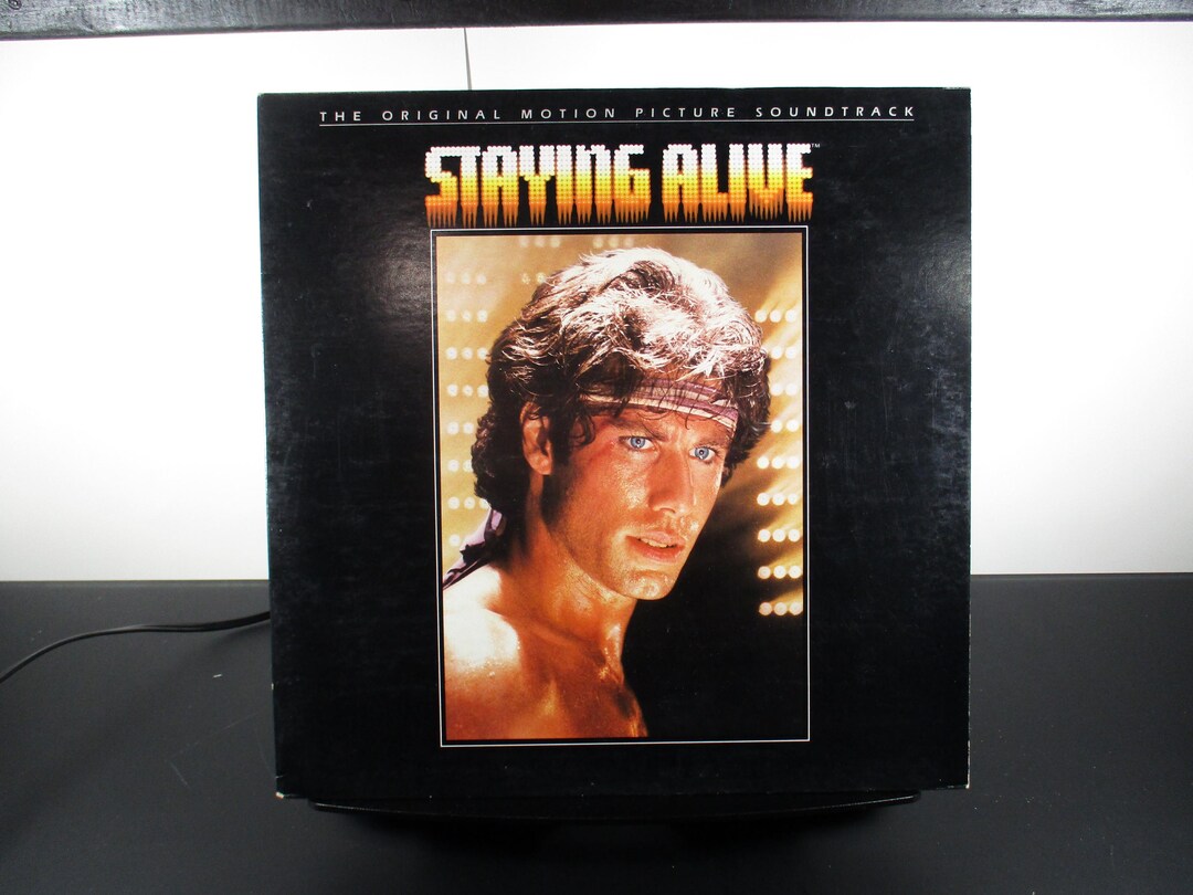 Vintage 1983 Vinyl LP Record Staying Alive the Original Motion Picture ...