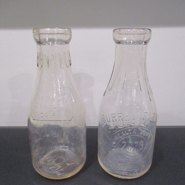 Vintage Milk Bottles - Etsy