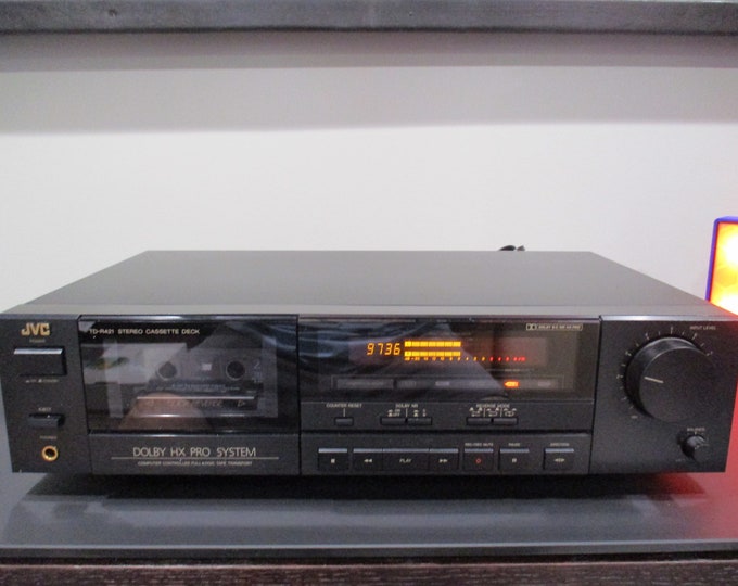 Vintage JVC Stereo Cassette Deck Model TD-R421 Modern Retro Looks Great ...