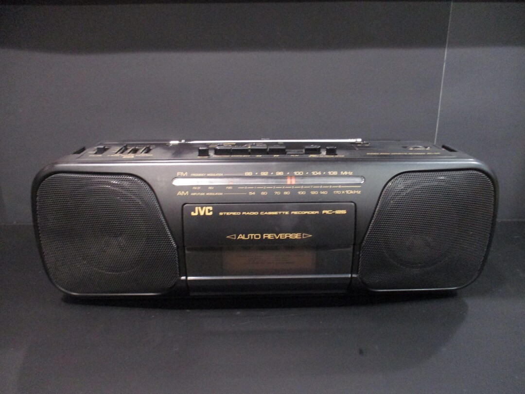 Vintage 1988 Boom Box JVC Model RC-125 Radio Cassette Recorder Works ...