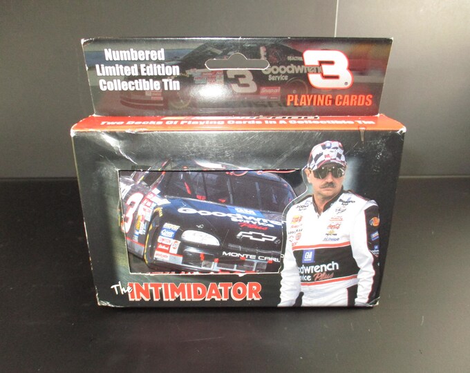 Vintage 2000 Nascar Dale Earnhardt Playing Cards in Collector Tin ...