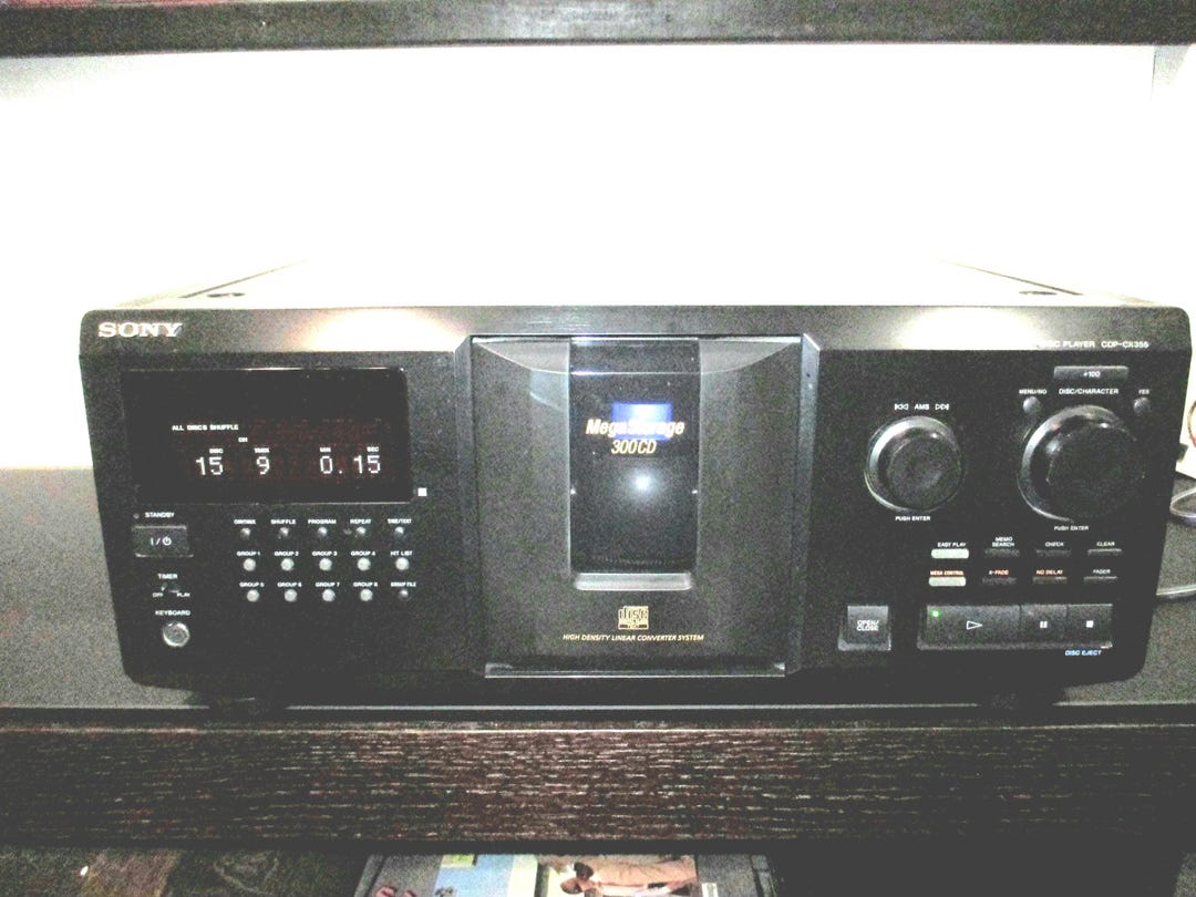Vintage Sony CDP-CX355 Mega CD Changer Mini Jukebox Excellent Condition ...