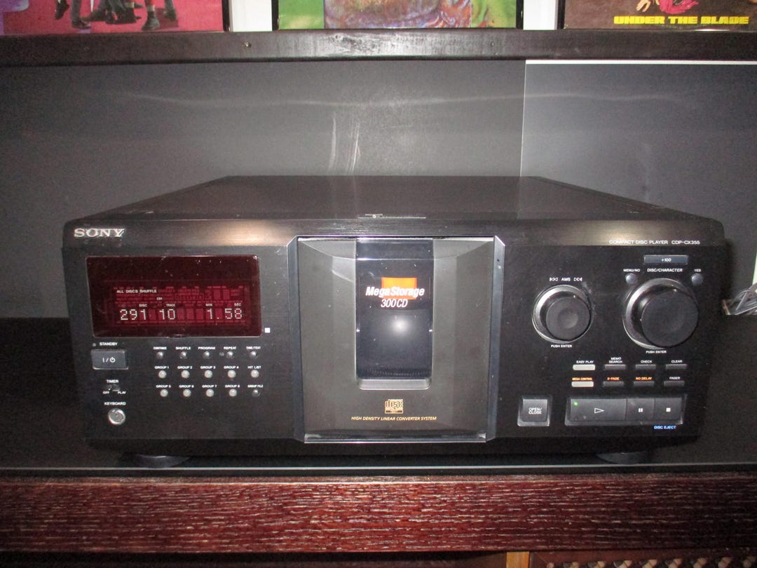 Vintage Sony CDP-CX355 Mega CD Changer Mini Jukebox Excellent Condition ...