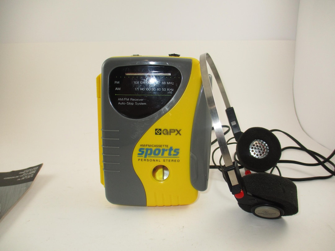 Vintage 90's GPX Sports Walkman With Rare Audio Technics Vintage ...