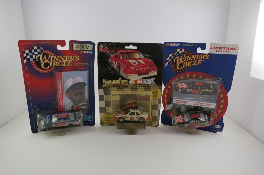Set of Five NASCAR Dale Jarrett #21 #28 #88 Die Cast Cars New in ...