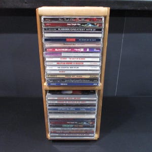 Vintage Napa Valley Wooden CD Crate Holder up to 29 Discs Excellent ...