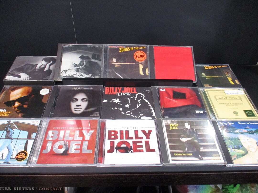 Vintage 1980's/90's Billy Joel Cd's Innocent Man Greatest Hits Piano ...