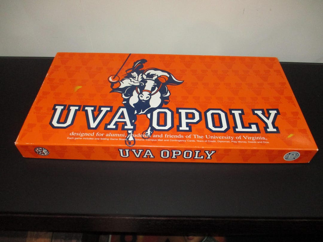 Vintage 1993 Board Game UVA-OPOLY University of Virginia Monopoly 100% ...