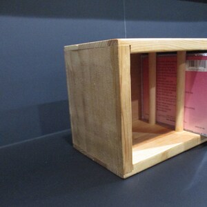 Vintage 1992 Deluxe Napa Valley Wooden CD Crate Holder up to 44 Discs ...