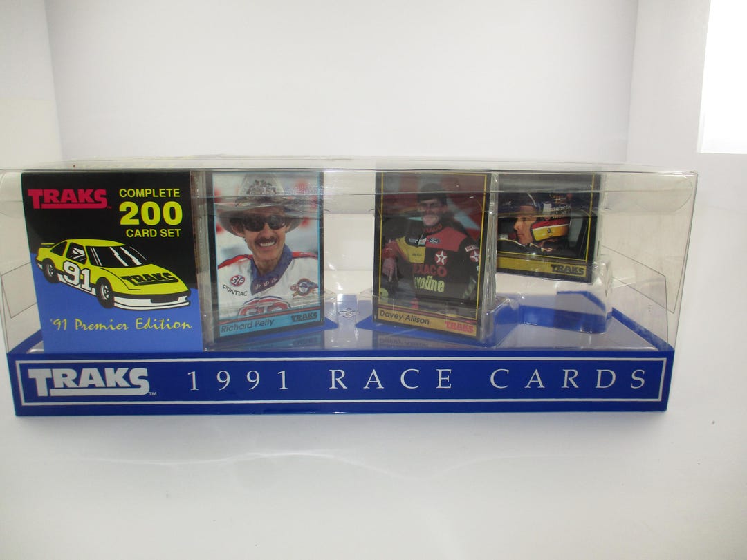1991 Traks Racing Cards Premiere Edition Complete 200 Card Set in ...