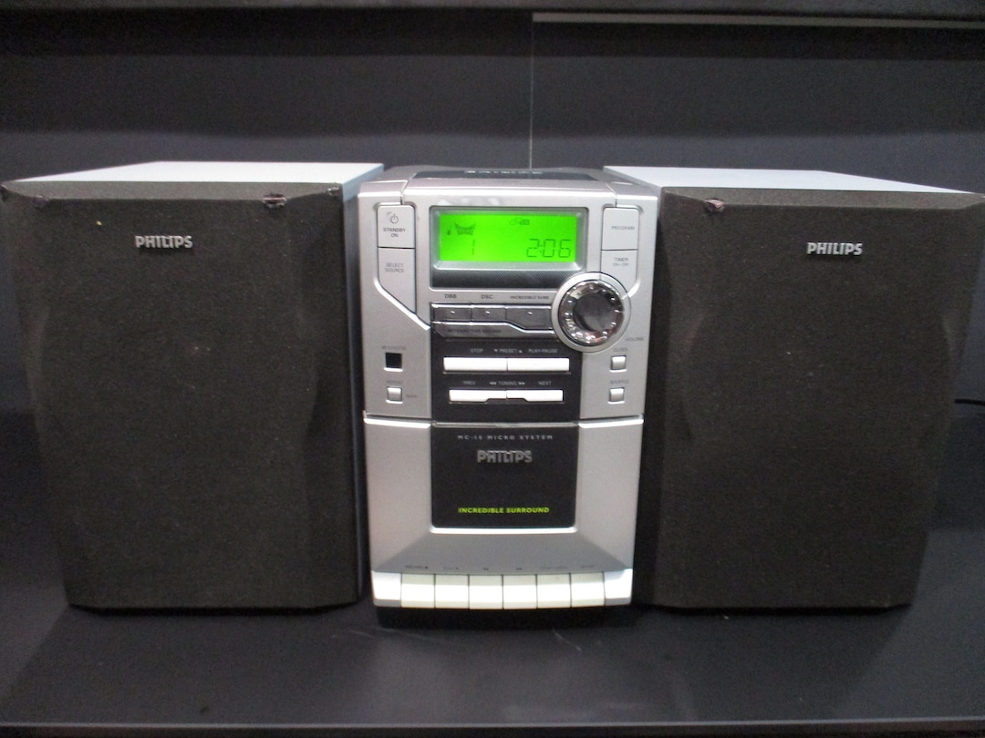 Vintage 90's Philips MC-10 Micro Hi Fi Component System CD Player ...