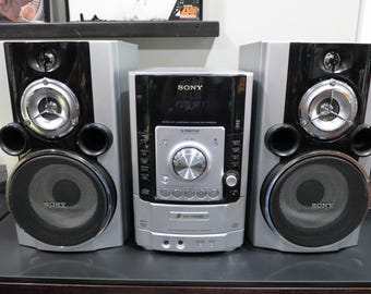 Sony Micro Hi-fi Stereo System: CD Receiver With Speakers & Remote - Etsy