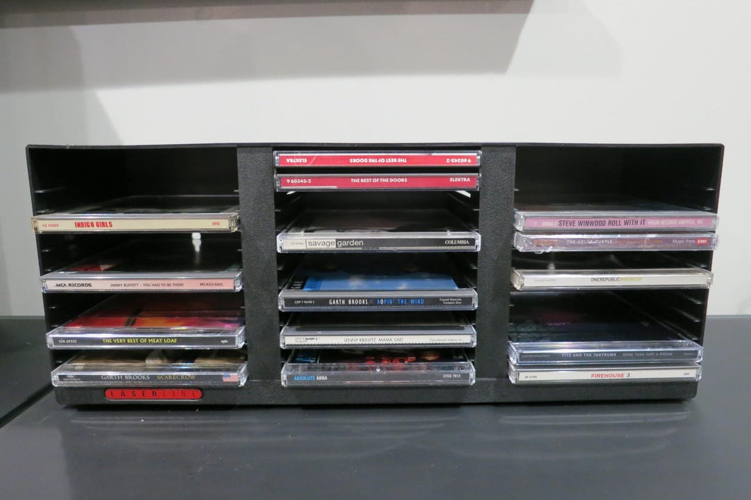 Vintage 90s Black Laserline CD Holder: Hard Plastic Media Storage - Etsy