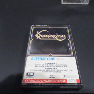 Vintage 1980's Queensryche Cassette Tapes Excellent Condition Empire Rage for Order the Warning ...