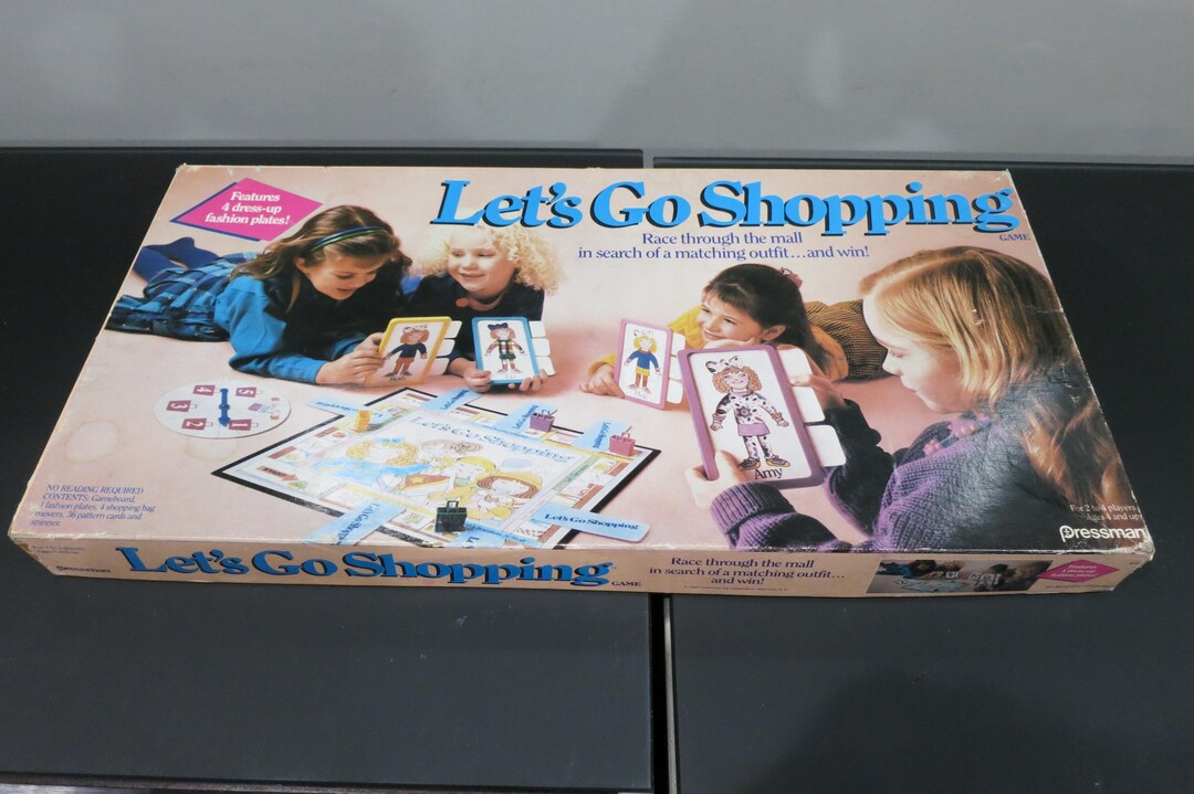 Vintage 1990 Let's Go Shopping Board Game Complete Rush the Mall - Etsy