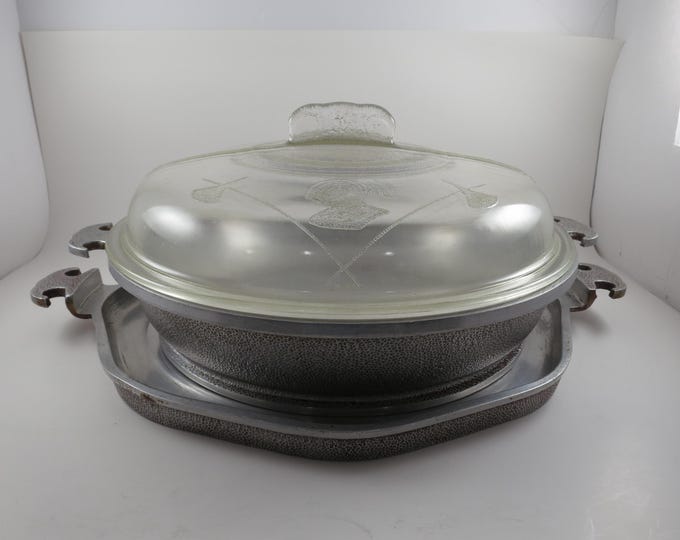 Vintage MCM Guardian Service Cookware Hammered Aluminum 3 Piece Set ...