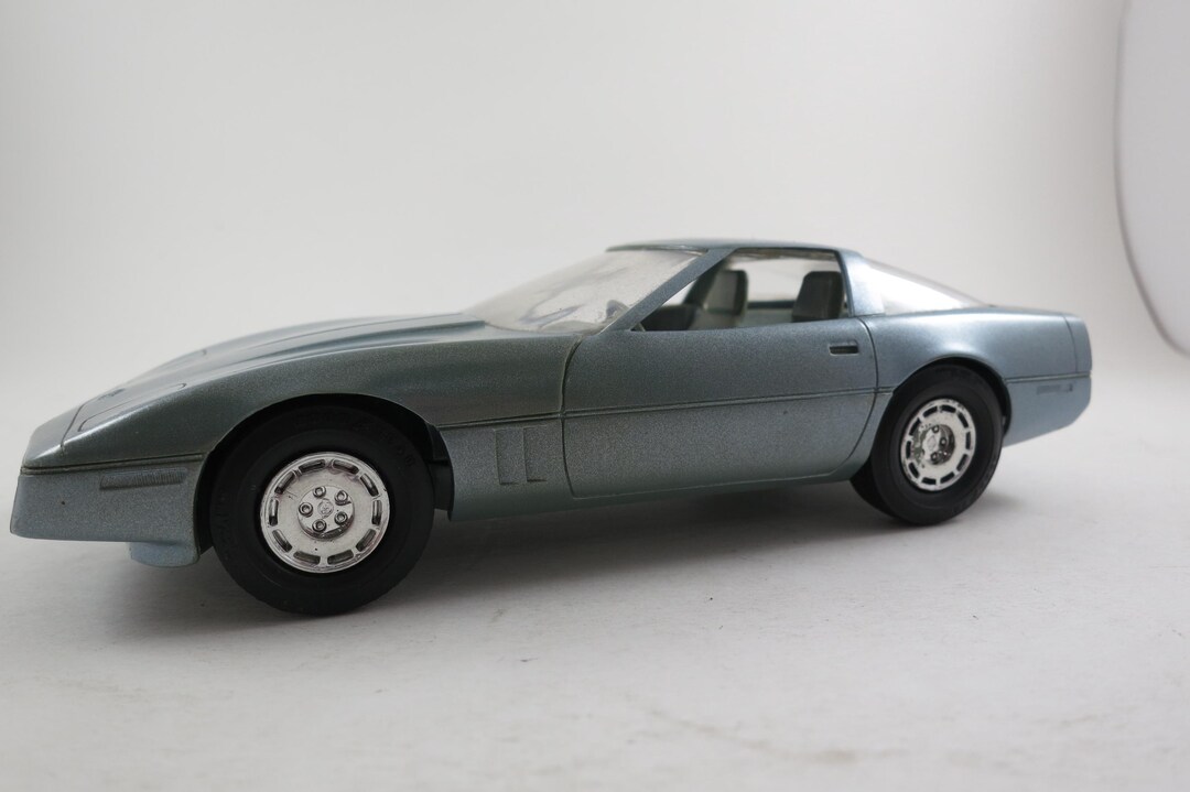 Vintage 1985 GM C4 Corvette Model, Rare Metallic Gray Green (6 3/4 ...