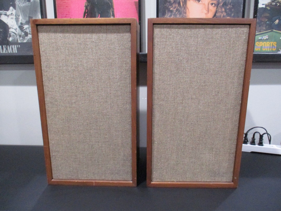 Pair of Vintage KLH Model 24 Loud Speakers Wooden Cases Excellent ...