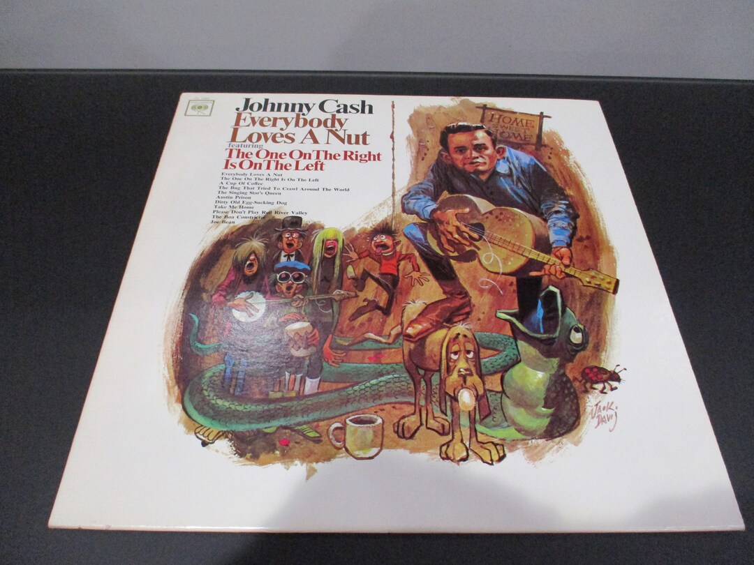 Vintage 1966 Vinyl LP Record Everybody Loves A Nut Johnny Cash 360 ...