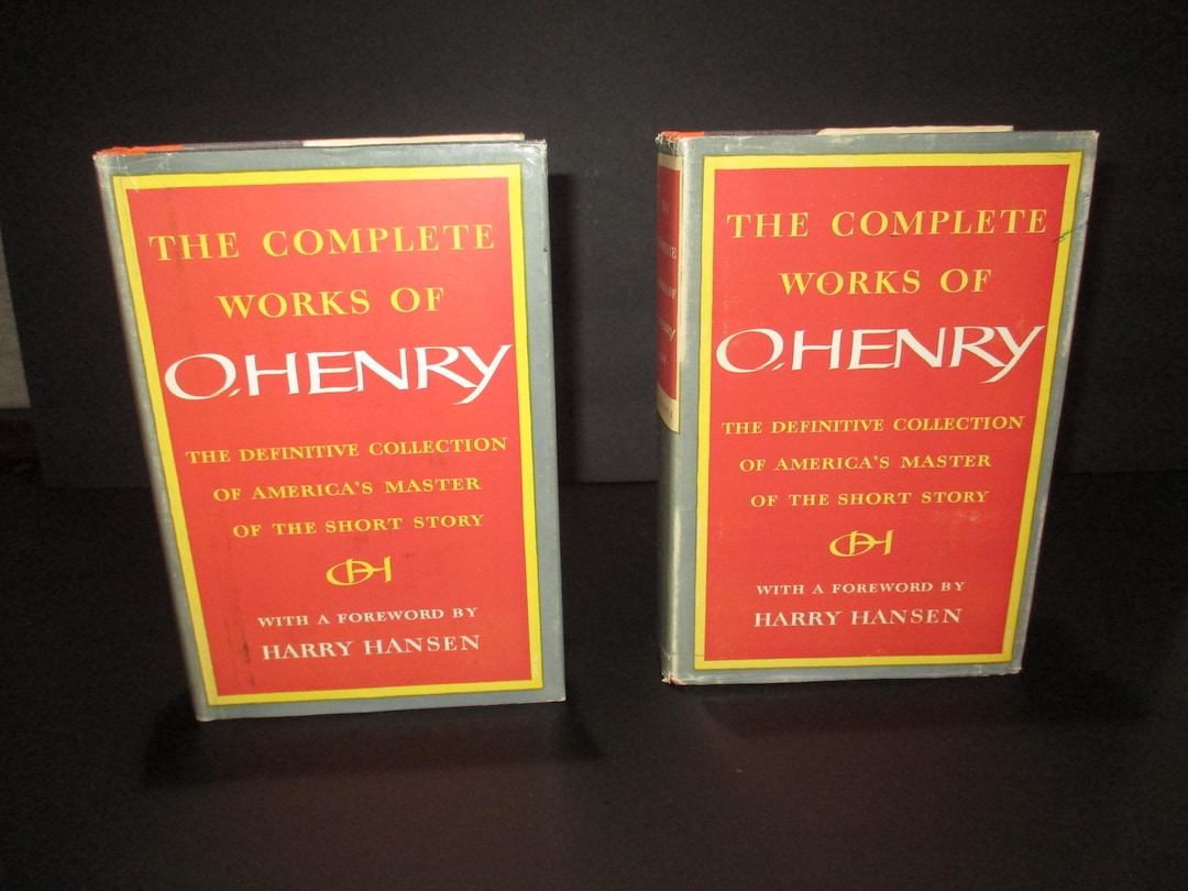 Vintage 1953 Hard Cover Book Set the Complete Works of O'henry 2 Volume ...
