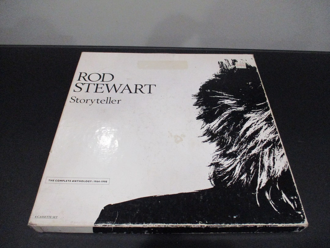 Vintage 1989 Cassette Box Set Storyteller Rod Stewart Four Tape Set ...