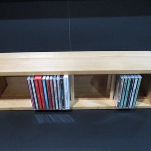 Vintage 1992 Deluxe Napa Valley Wooden CD Crate Holder up to 44 Discs ...