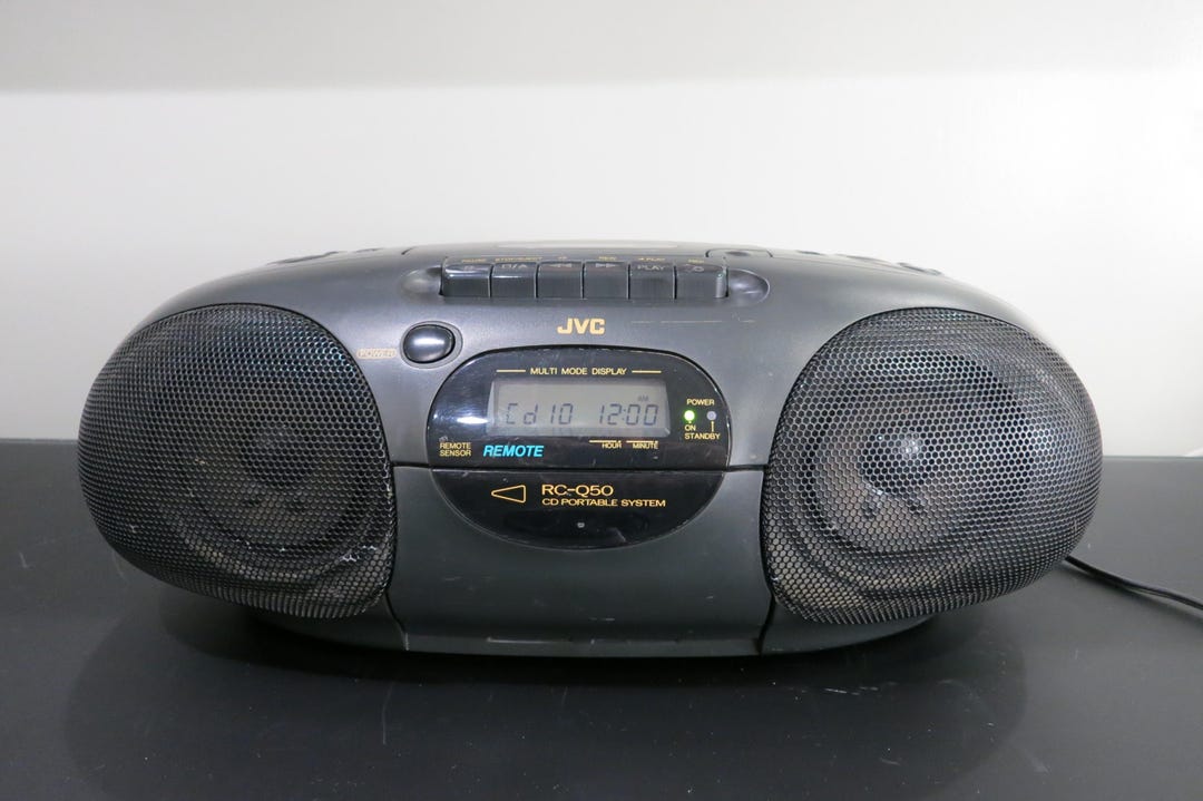 1994 Boom Box JVC Model RC-Q50 CD Portable Stereo System Works Perfect ...