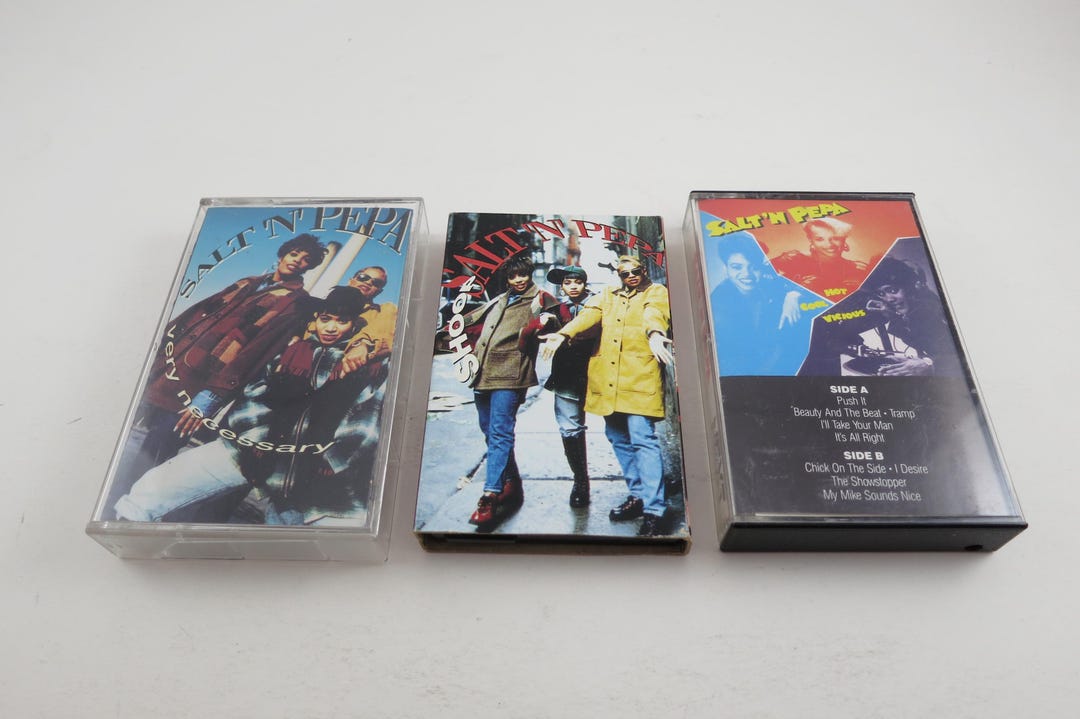 Vintage 1990's Salt N Pepa Cassette Tapes Hot Cool Vicious Very ...