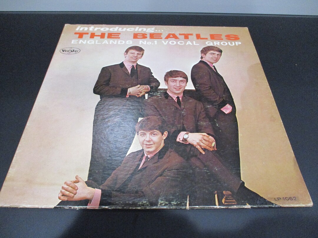 Vintage 1964 Vinyl LP Record Introducing the Beatles Vee Jay - Etsy