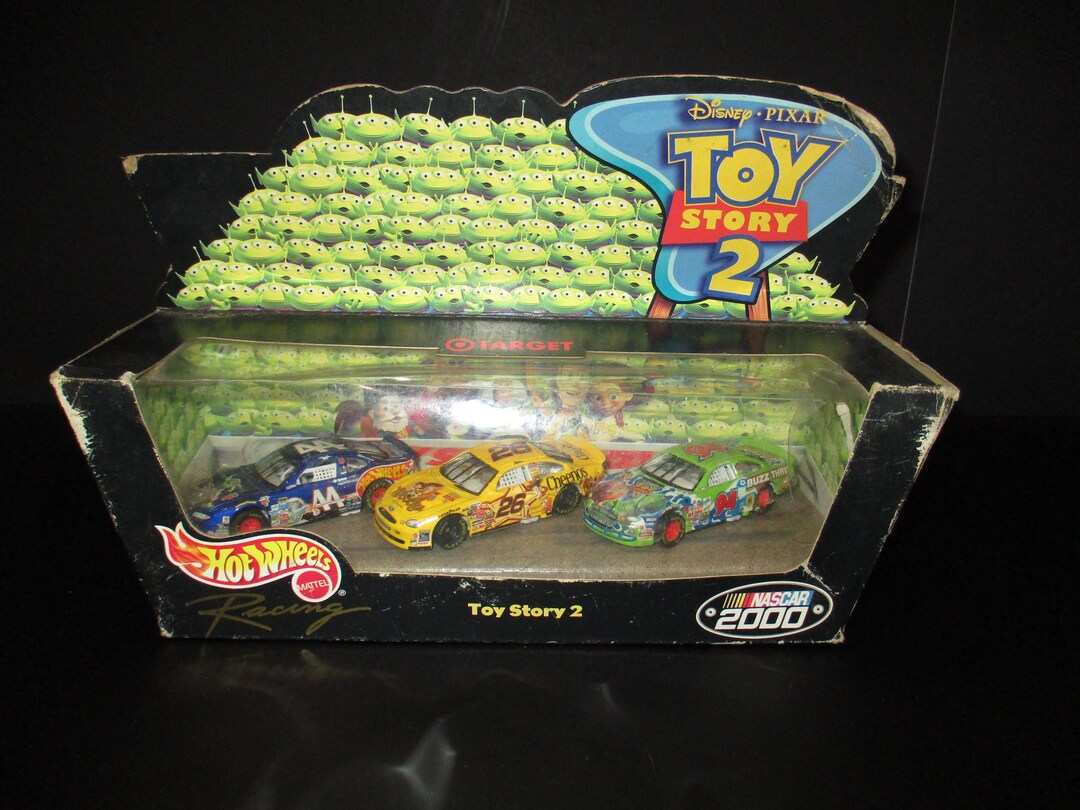2000 Target Toy Story 2 Hot Wheels Nascar Three Car Set in Original Box ...