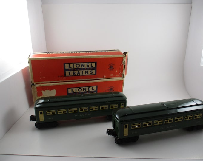 Pair of Vintage Lionel Trains Post War O Gauge 6440 Illuminated Pullman ...