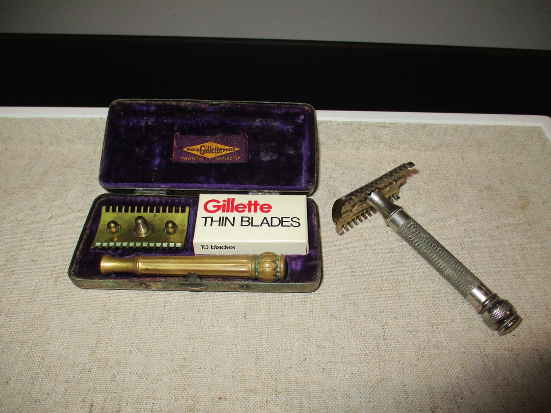 Vintage King Gillette Safety Razor Pocket Edition in Original - Etsy