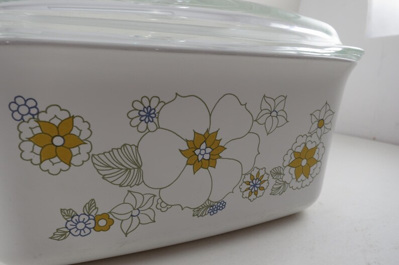 Vintage Corning Ware Floral Bouquet P-4-B 1 1/2 Quart 7x5x3 With ...