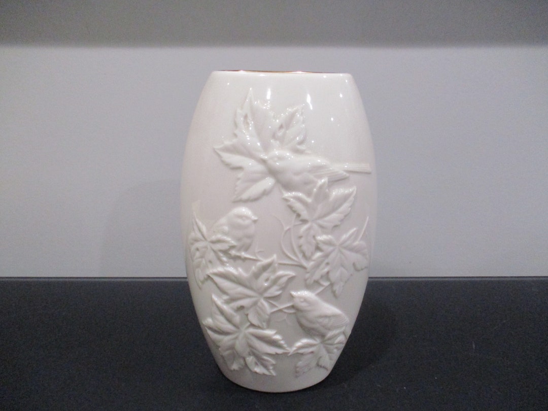 Vintage Cream Lenox 24K Trim Four Seasons Vase Fall 8 1/2 Inches Tall ...