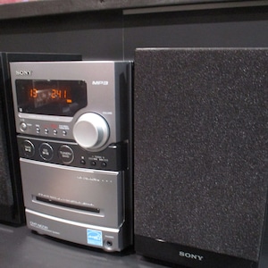 Vintage 90's Sony Micro Hi Fi Component System CD Player Cassette Deck ...