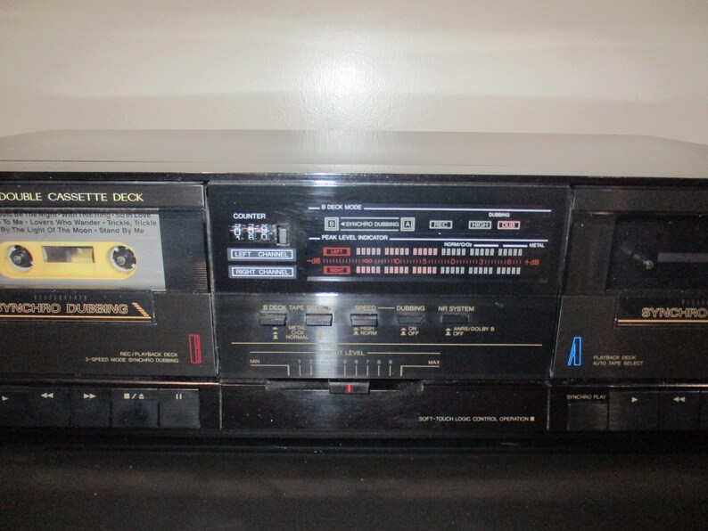 Vintage JVC Stereo Double Cassette Deck Model TD-W110 Synchro - Etsy