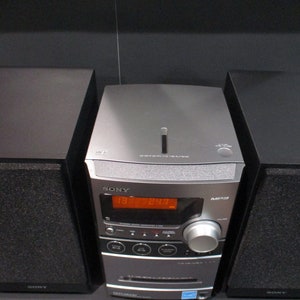 Vintage 90's Sony Micro Hi Fi Component System CD Player Cassette Deck ...